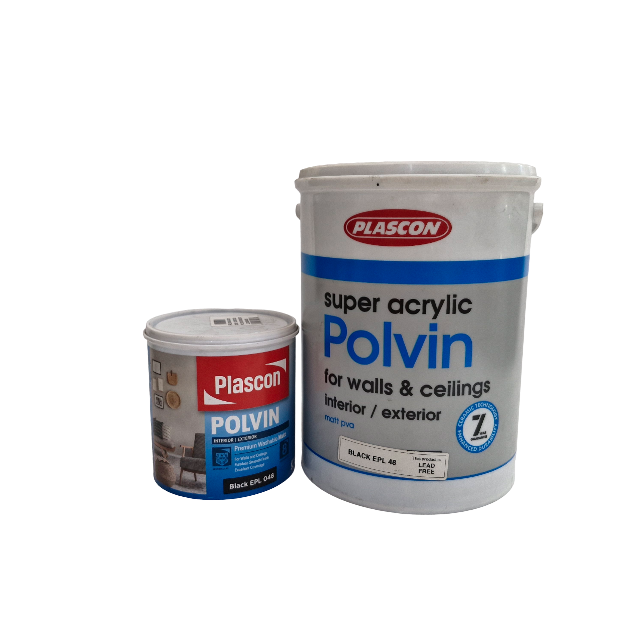 Plascon Polvin Super Acrylic Black - Crystal Paints